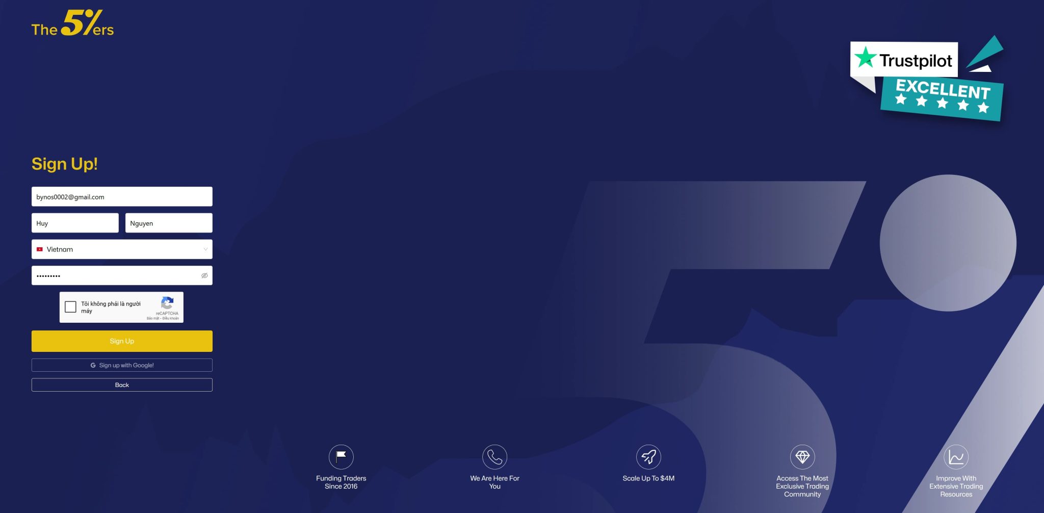 Hướng Dẫn Thi Quỹ The5ers Chi Tiết 2025, Dễ Hiểu Cho Trader